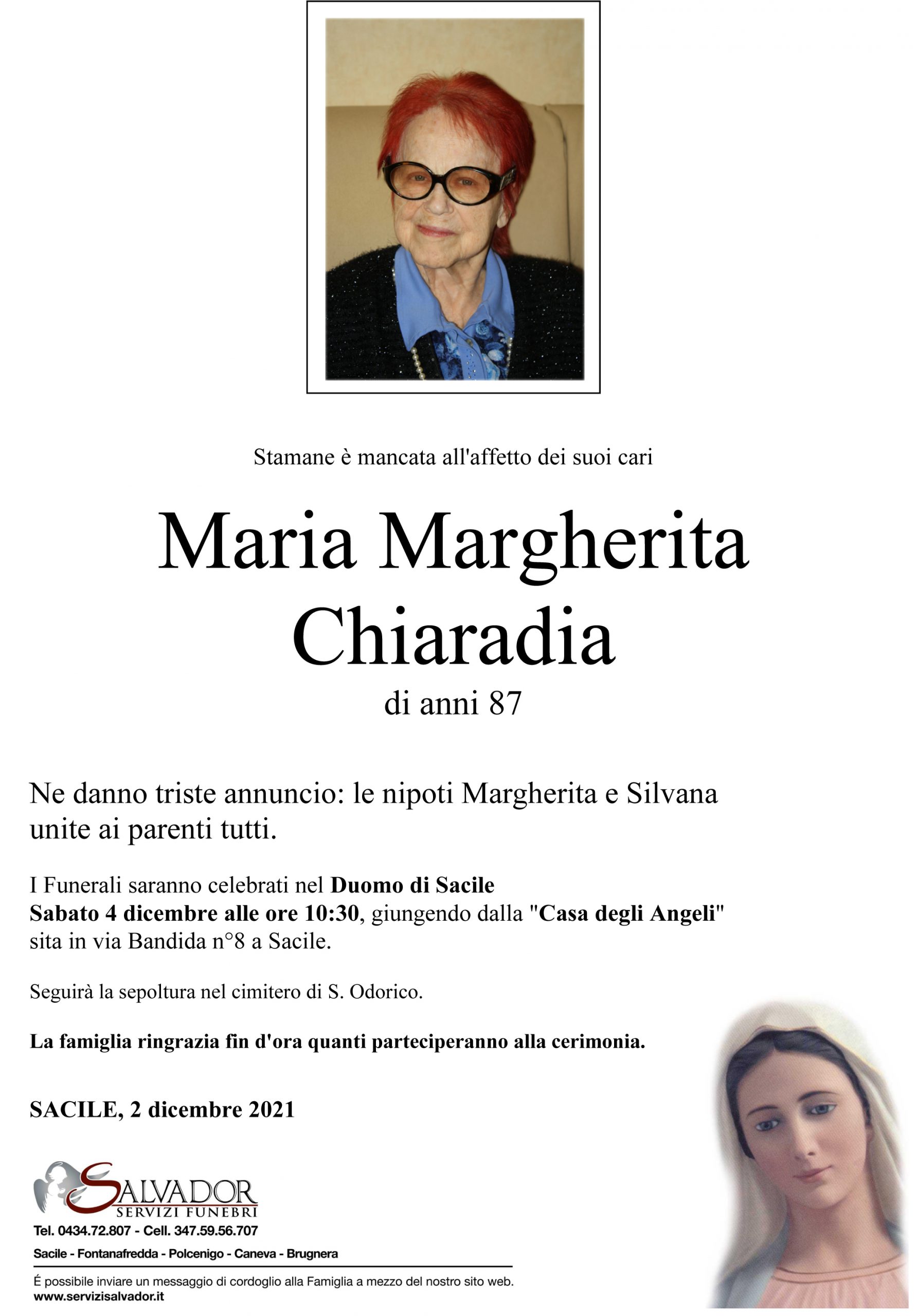Maria Margherita Chiaradia - Salvador